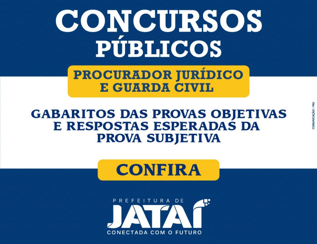 CONCURSO PÚBLICO | Confira os gabaritos das provas objetivas e as ...