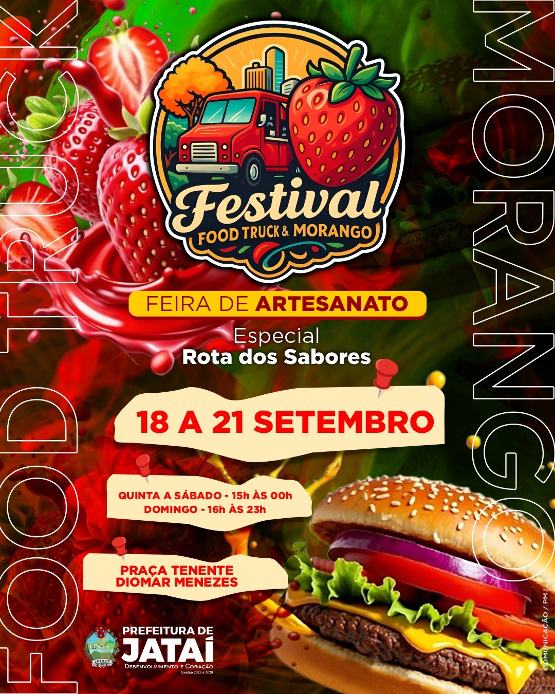 Festival de Food Truck & Morango e Feira de Artesanato – 18 a 21 de ...